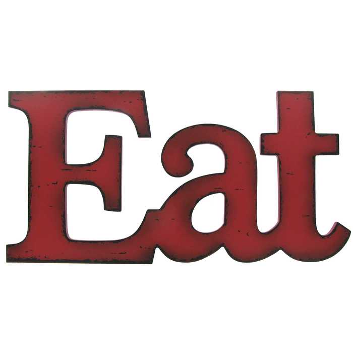 Red Eat Wood Wall Decor | Hobby Lobby | 684316